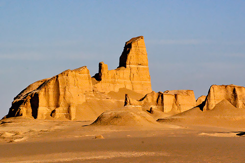 The Reminiscent of Monument Valley in Lut Desert